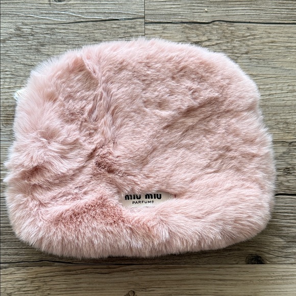 Miu Miu | Bags | Miu Miu Blush Faux Fur Accessory | Poshmark